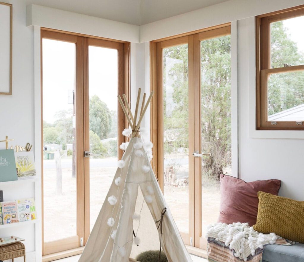 The perfect window covering for your corner window. - dollar curtains ...