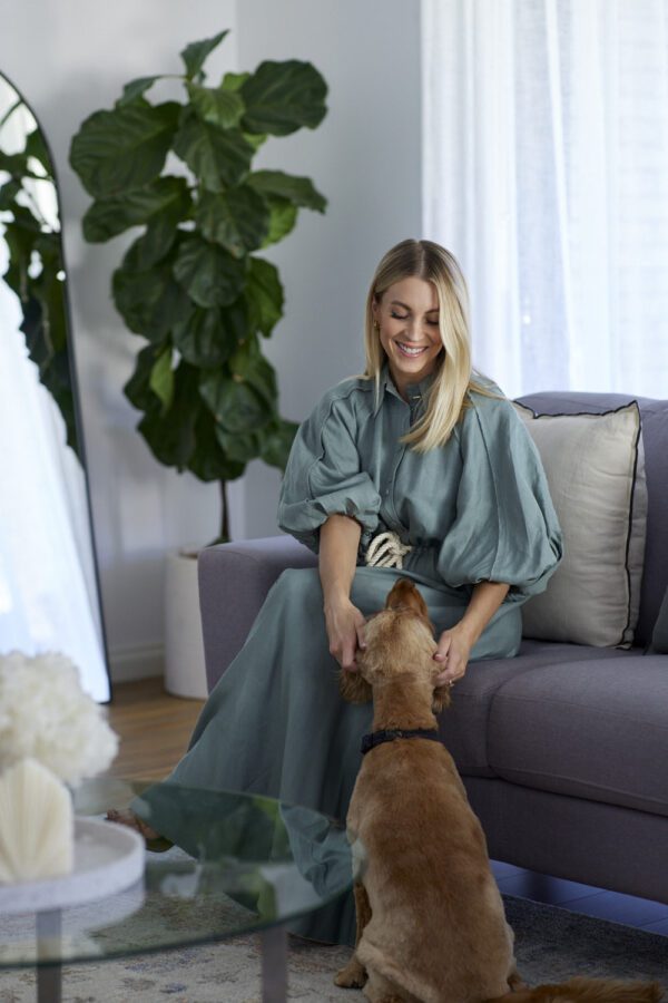 At home with Amelia Webb. - dollar curtains + blinds