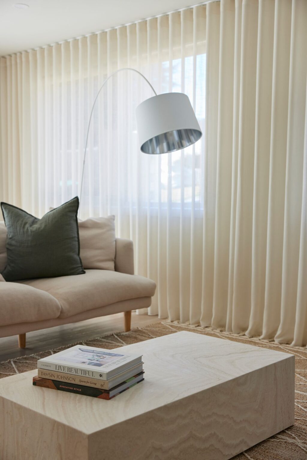 At home with Jess Dempsey. - dollar curtains + blinds